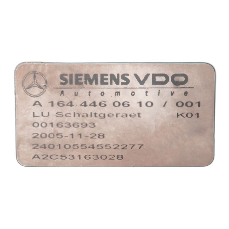 Sistema de caja automático Mercedes GLE A1644460610, A2C53163028