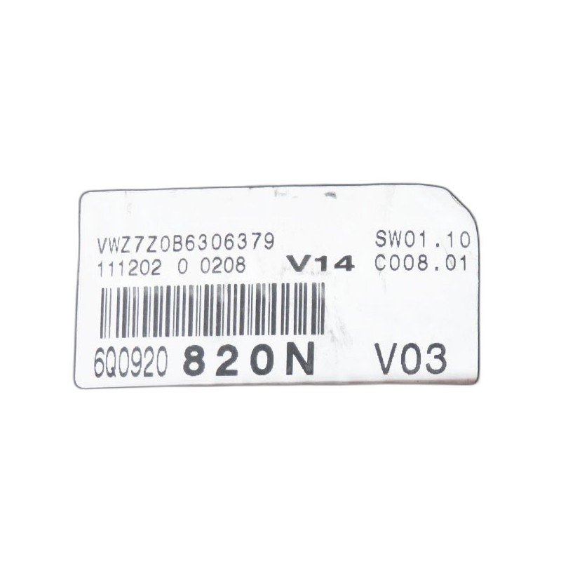 Digital Speedometer VW Polo 9N 1.2 - 6Q0920820N